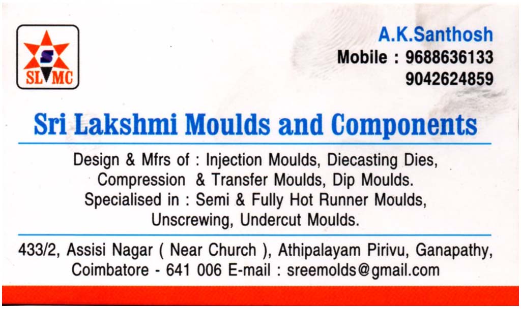 Sri Lakshmi Moulds and Components,Ganapathy Coimbatore - Plastic ...