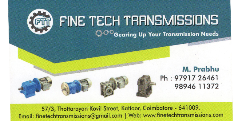 Fine Tech Transmissions,Kattoor Coimbatore - Gears and Gear Boxes in ...